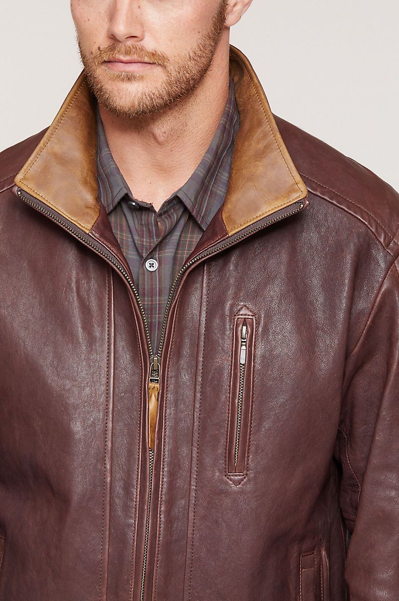 Conor North African Lambskin Leather Jacket – Jackets King
